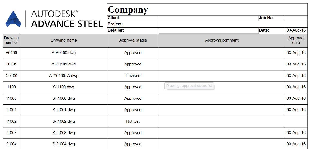 Advance Steel - Part B Revisions - Drawing numbers as part / assembly ...