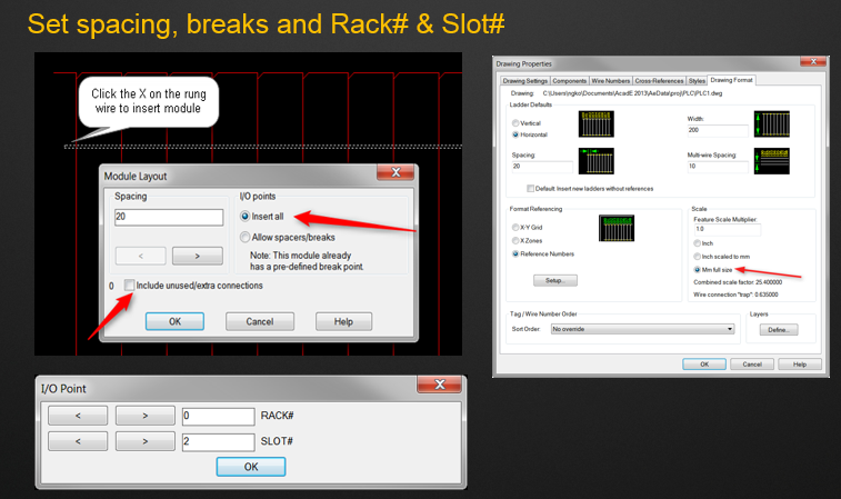 AutoCAD Electrical: Add a new PLC module (Parametric)