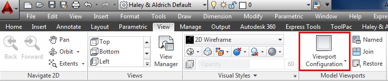 Making A Split View In Model Space making-a-split-view-in-model-space
