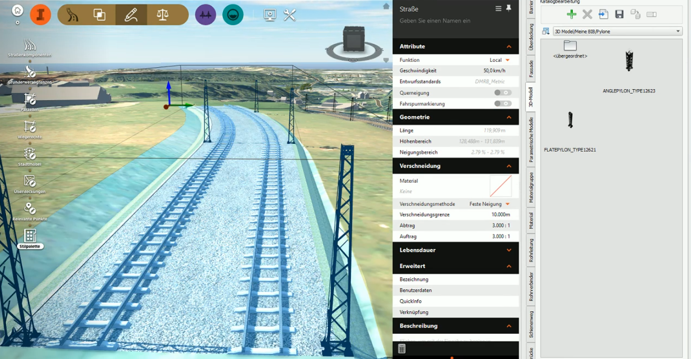 Create conceptual railway designs