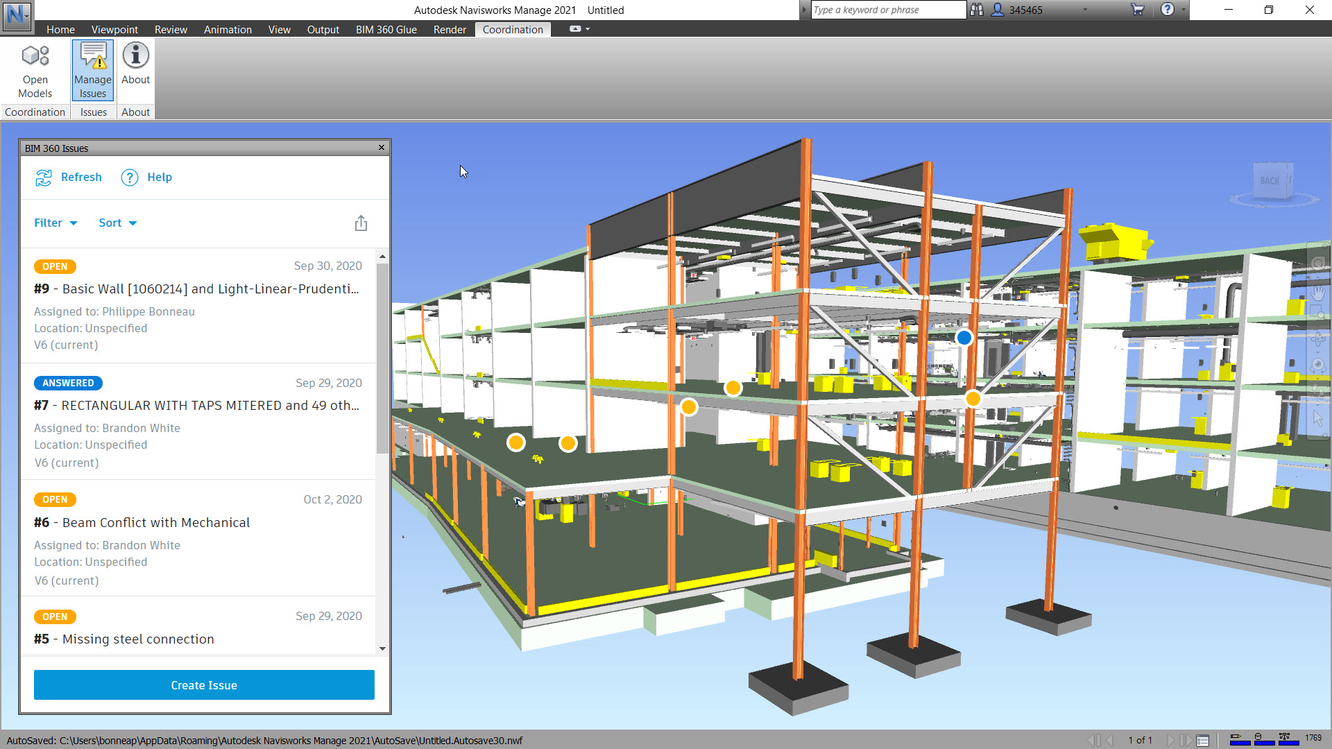 BIM 360 Issues Add-in for Navisworks