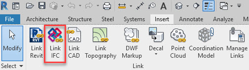 Using IFC files in Revit