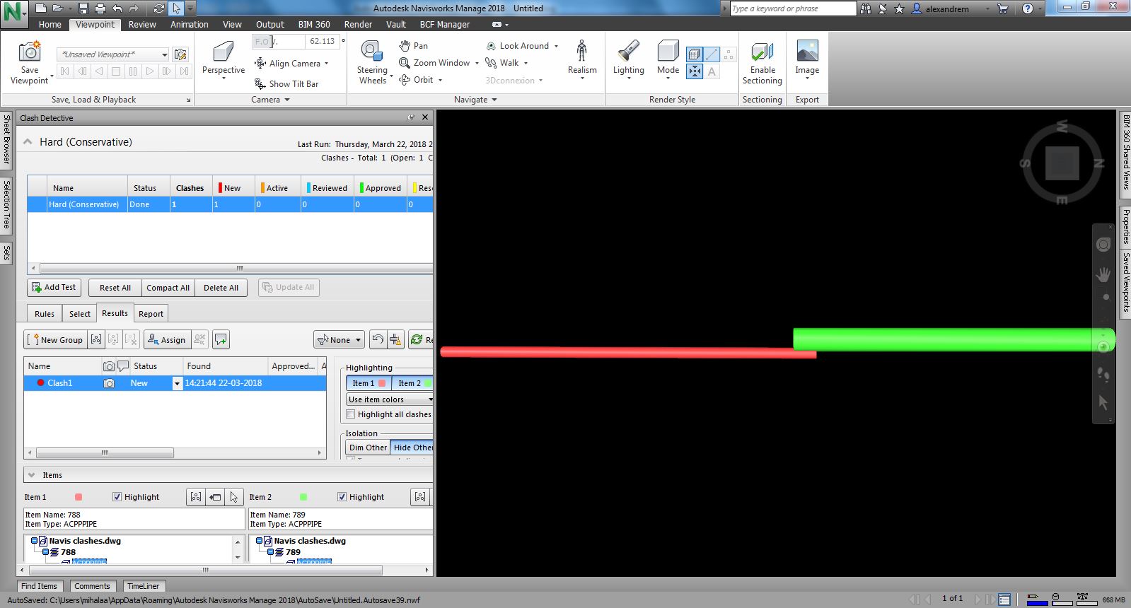 Understanding clash detection setup