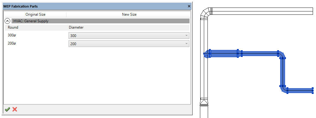 Edit MEP fabrication model