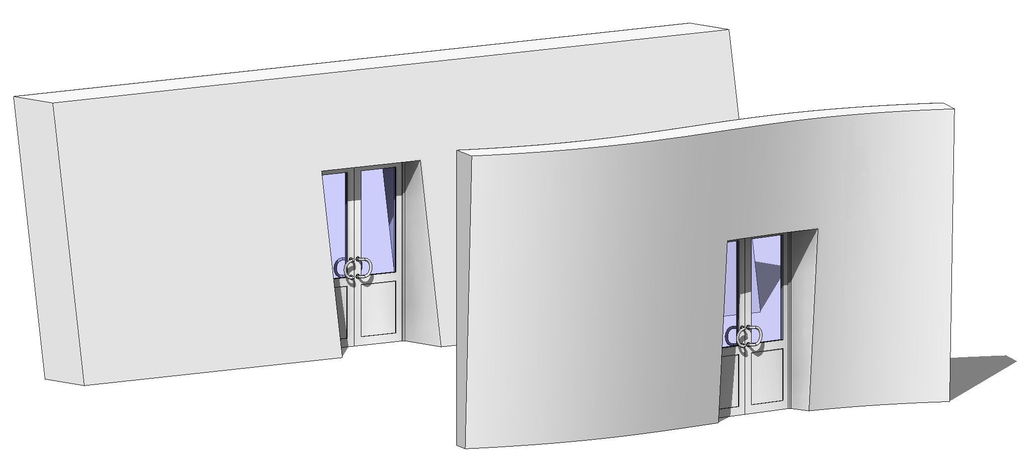 Create slanted, deformed, and other nonstandard walls in Revit
