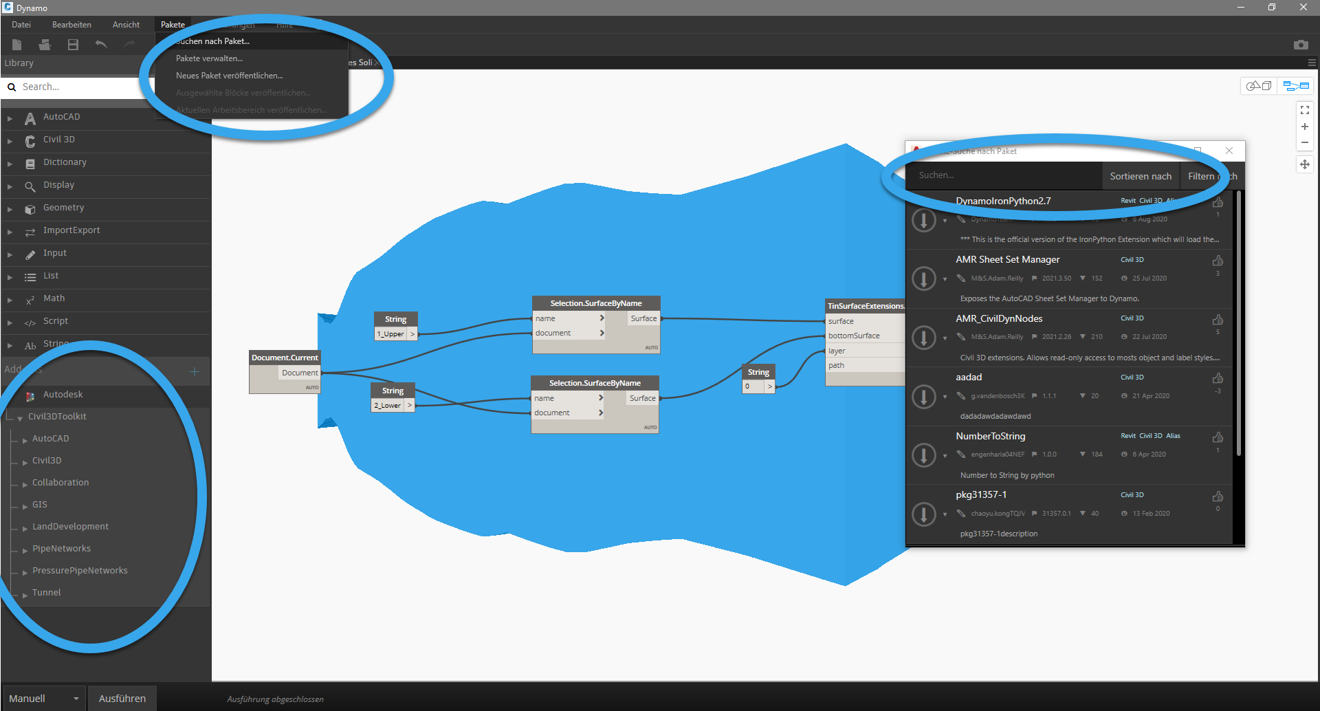 Dynamo 4 Civil 3D: Extend the Dynamo Capabilities with Dynamo Packages