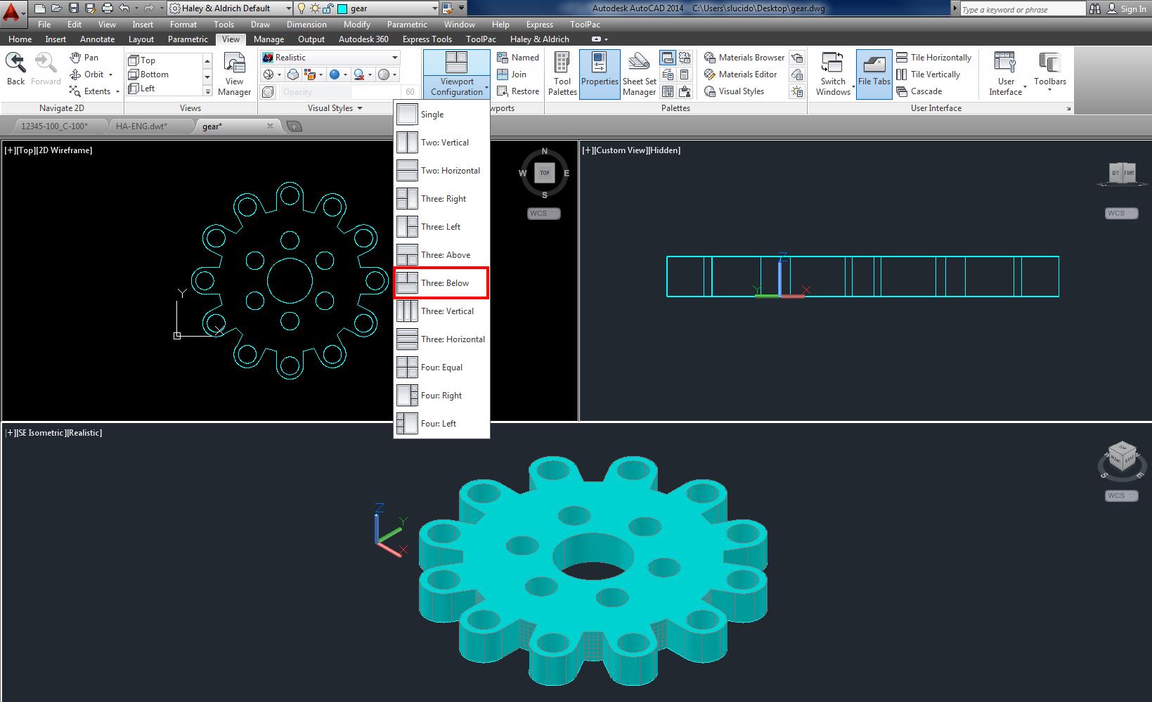 Making a Split View in Model Space making-a-split-view-in-model-space