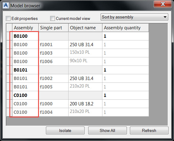 Advance Steel - Part A Creation - Drawing numbers as part / assembly ...