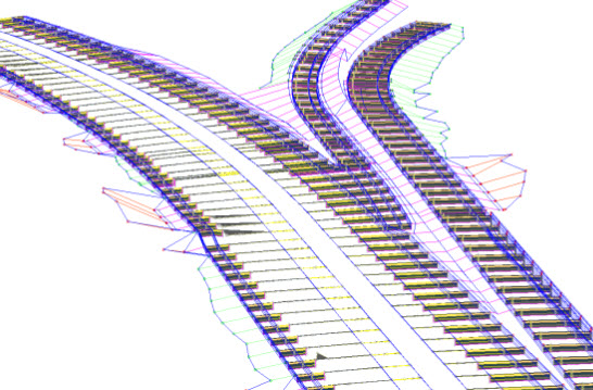 Rail track design: Corridor modeling