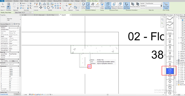Rebar detailing and fabrication