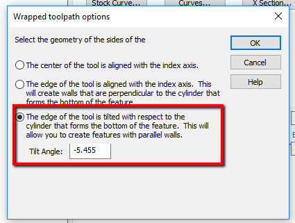 How to machine a Wrapped Part with Vertical Sides