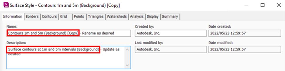 Basic Civil 3D concepts