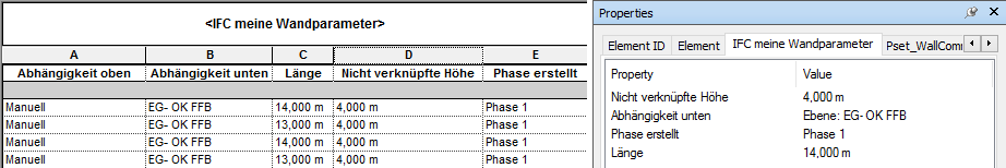 Export Custom BIM Data to IFC Using Schedules