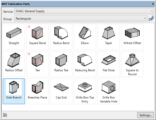 Convert an MEP design to a fabrication model