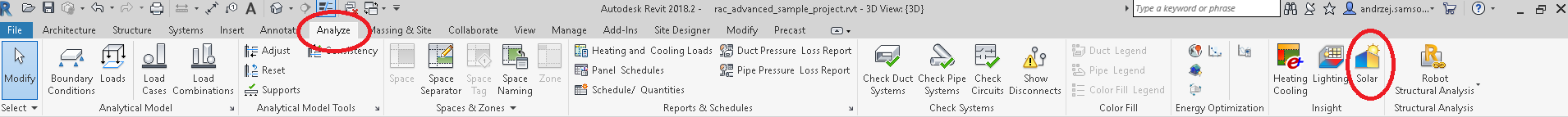Perform solar analysis during building design