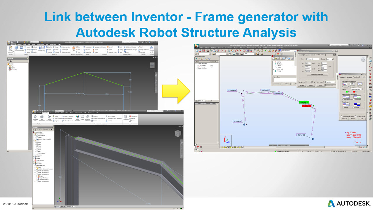 Conduct structural analysis on frames created in Inventor
