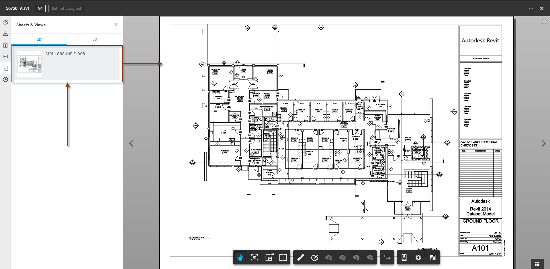 Manage and compare different versions of a 2D design