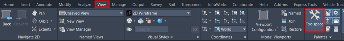 Civil 3D interface and functionality part two