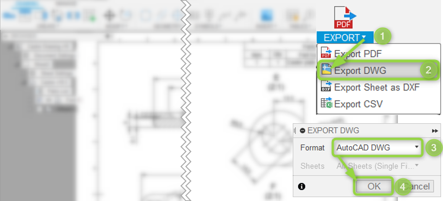 How To Export Fusion 360 Drawings to DWG (For ML Project)