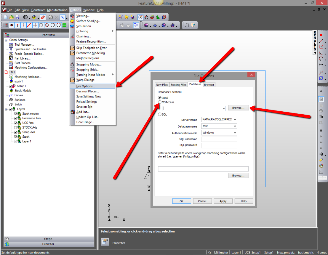 How to import a tool database from PowerMILL into FeatureCAM
