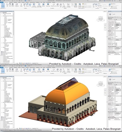 Use reality capture scans to create 2D drawings and 3D models