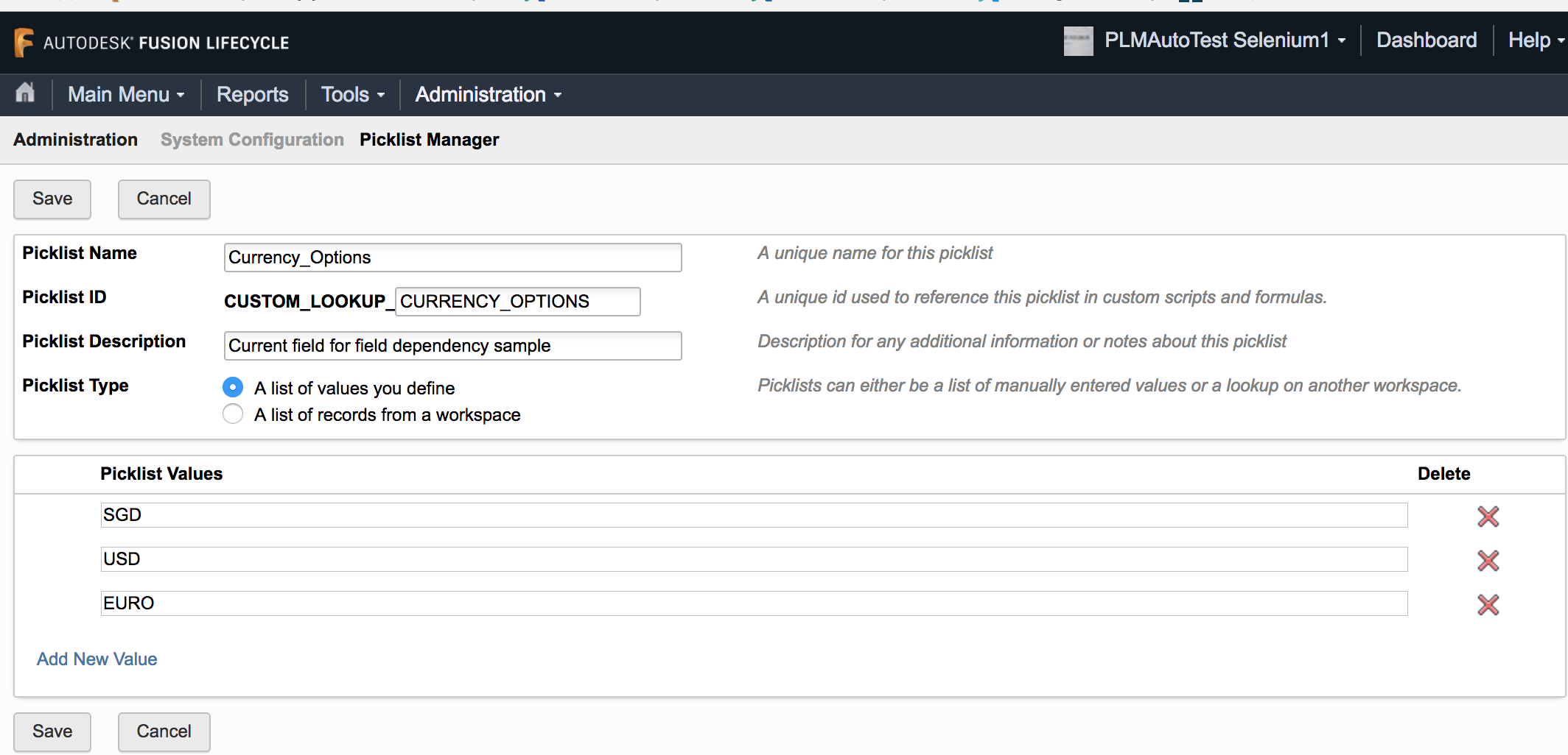 Manage field dependencies using validation rules