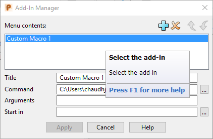 How to add a custom macro in Autodesk PowerShape 2018?