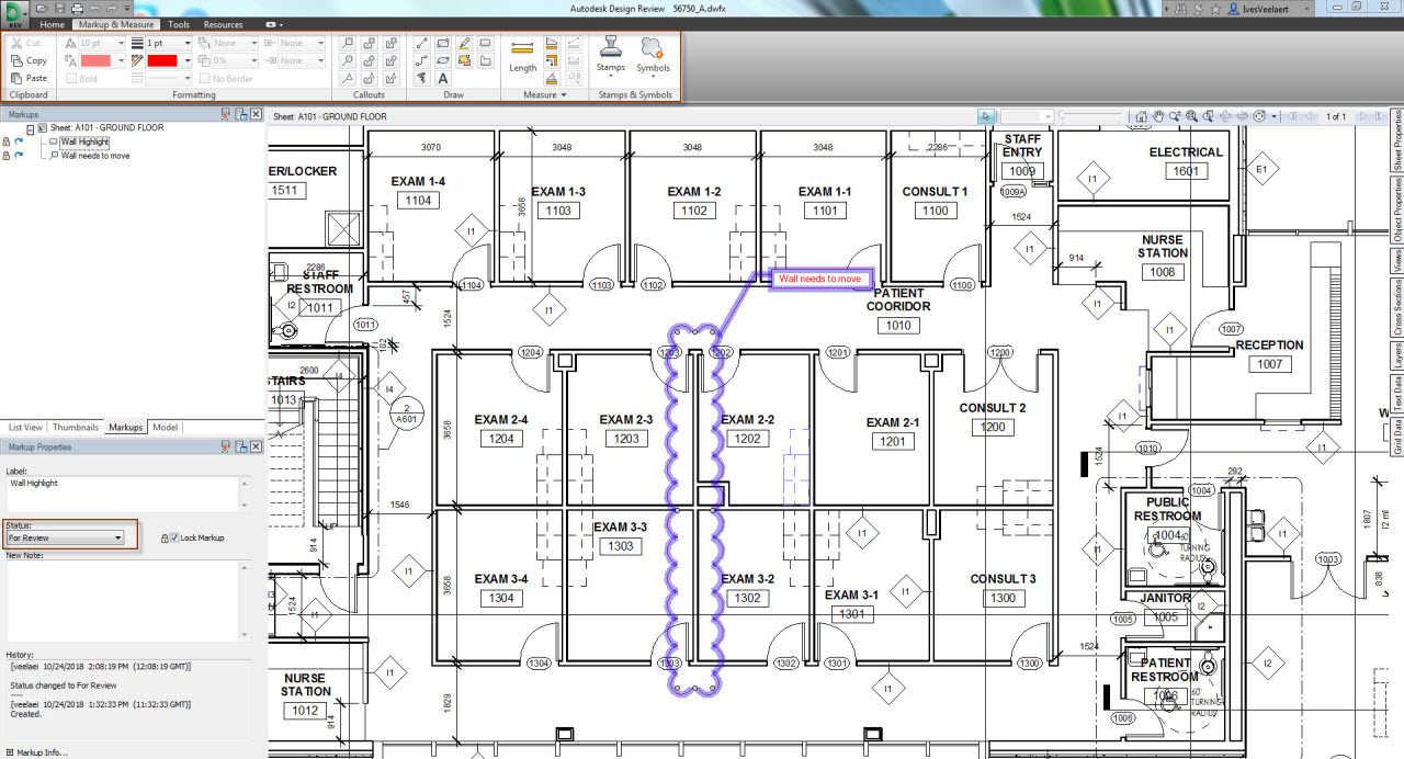 Structured construction design reviews in Revit