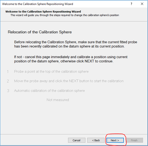 How To Locate The Calibration Sphere Using Powerinspect 2018 Or Newer